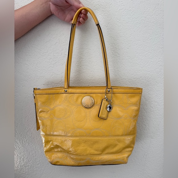 Coach | Bags | Coach Yellow Shoulder Bag | Poshmark